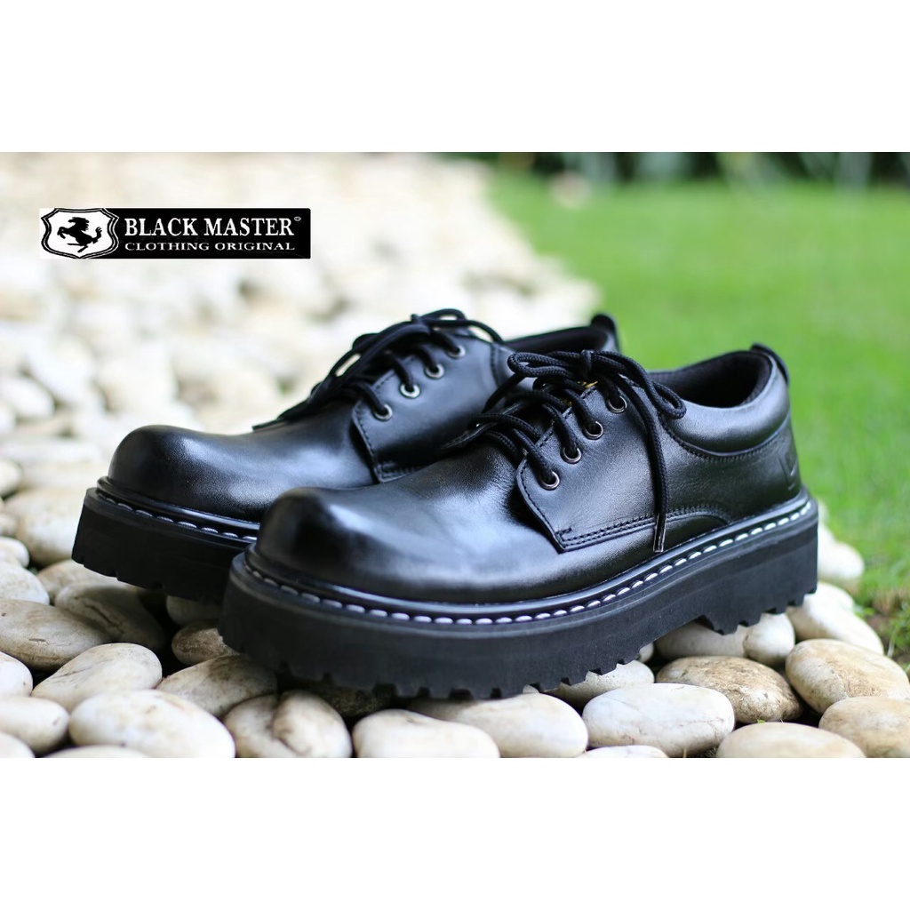 Jual Sepatu Black Master UnderGround Low Boots Pendek Kulit Pria ...