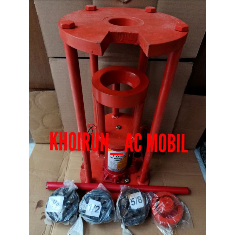 Jual Mesin Pres Press Selang AC Mobil - 3 Mata Press + Alat Buka ...
