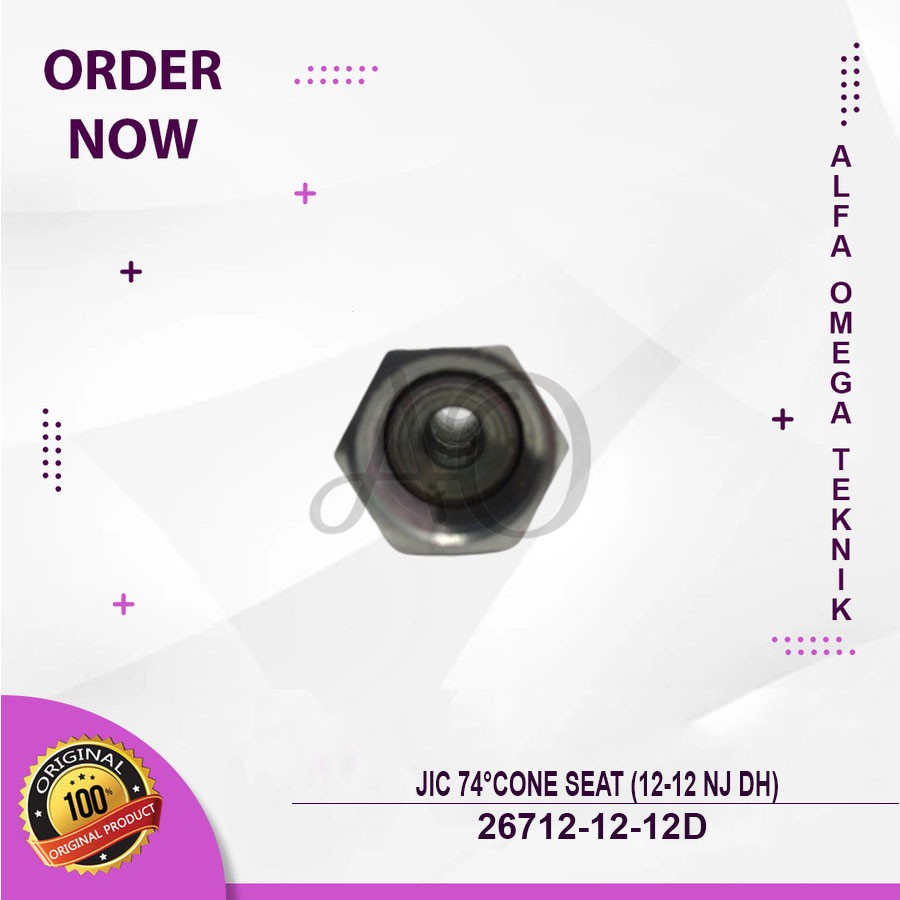 Jual HYDRAULIC FITTING 12-12 NJ NEPEL SELANG HIDROLIK JIC 26712-12-12 ...