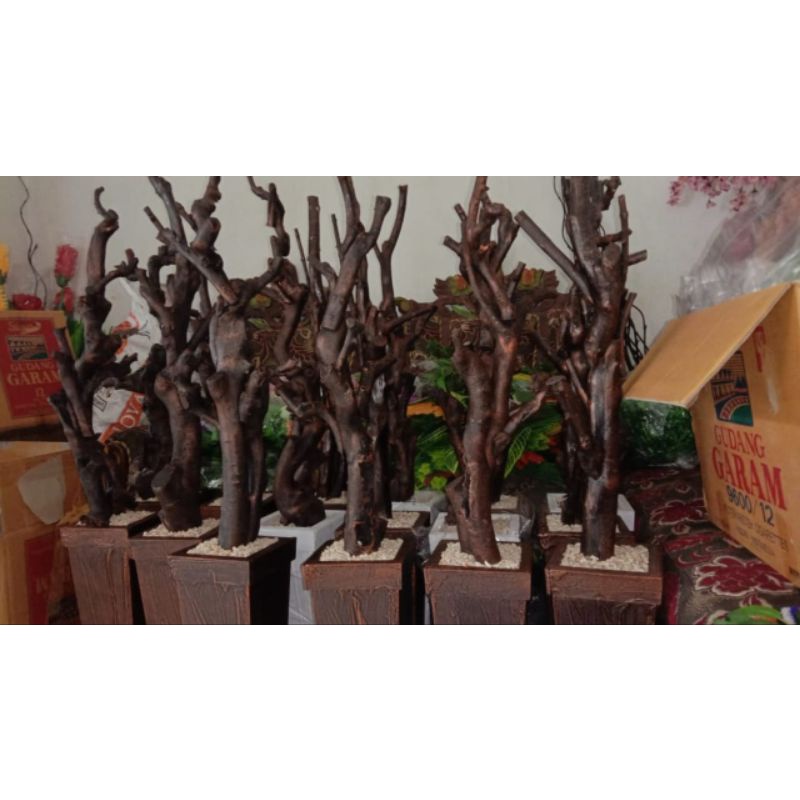 Jual HIASAN SUDUT RUANGAN+POT // TINGGI 120CM LENGKAP VAS BEBATUAN ...