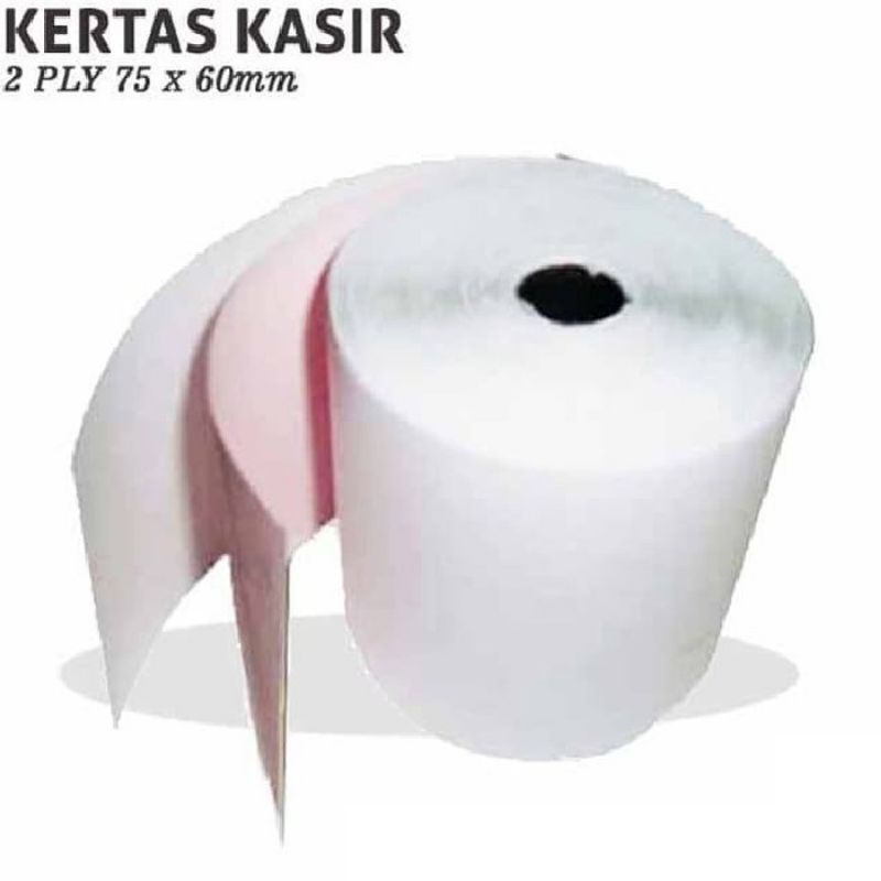 Jual Kertas Register Roll | kertas struk kasir 75X60 | Shopee Indonesia