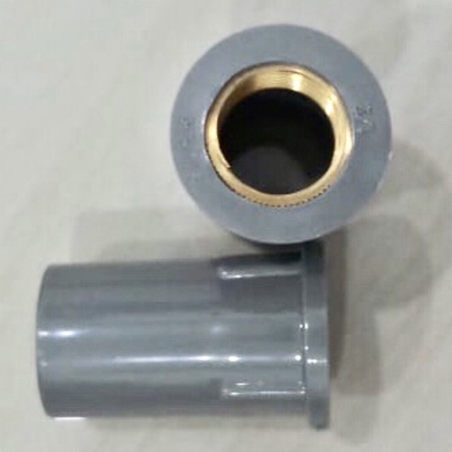 Jual 1/2” Soket pvc drat kuningan 1/2” inci f socket plastik drat dalam ...