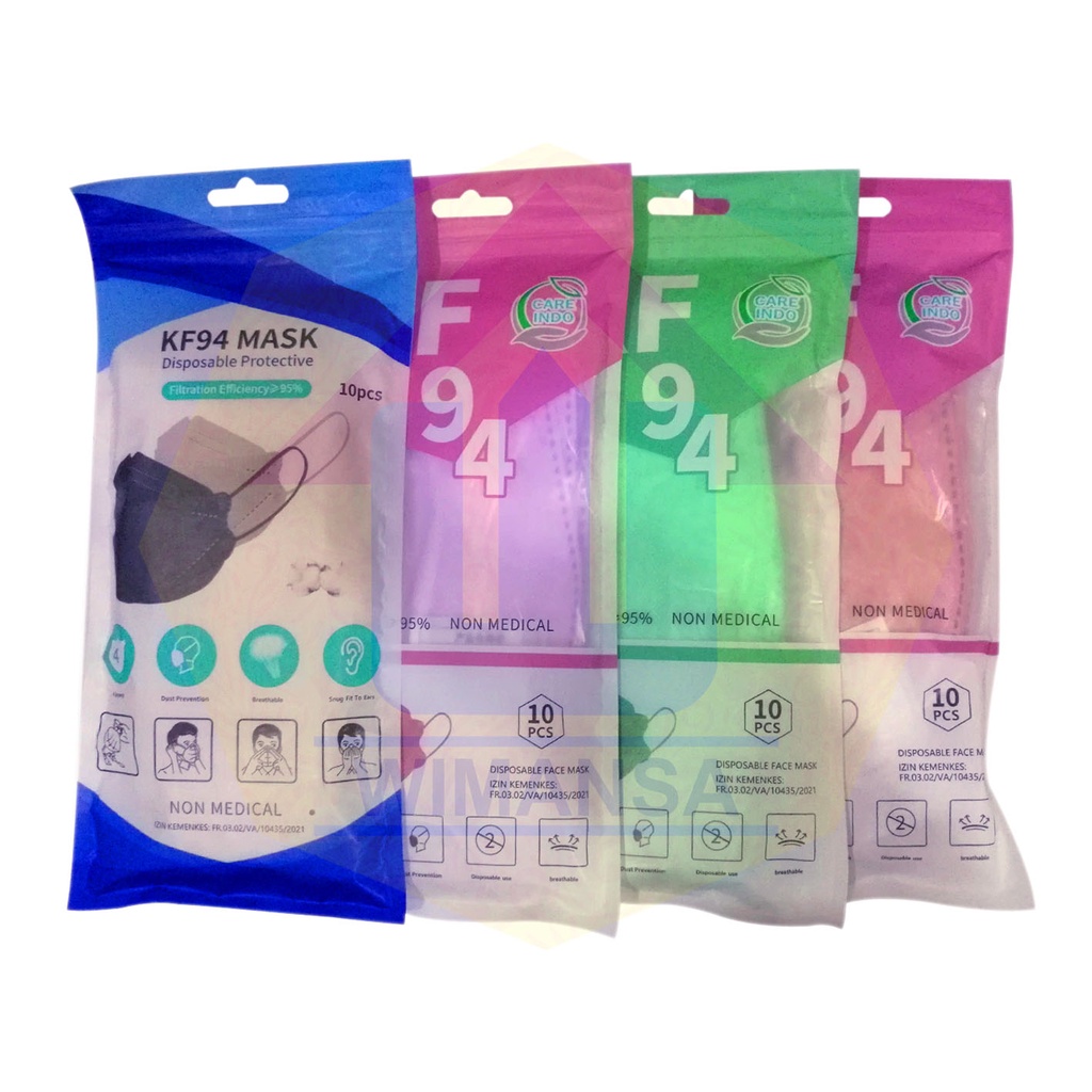 Jual MASKER KF94 ISI 10 PCS - 4 LAYER | Shopee Indonesia