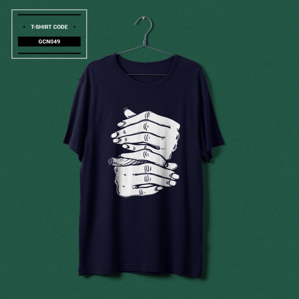 Jual Kaos Baju Distro Reggae Rasta Hand Smoke Gacoan Store GCN049 ...