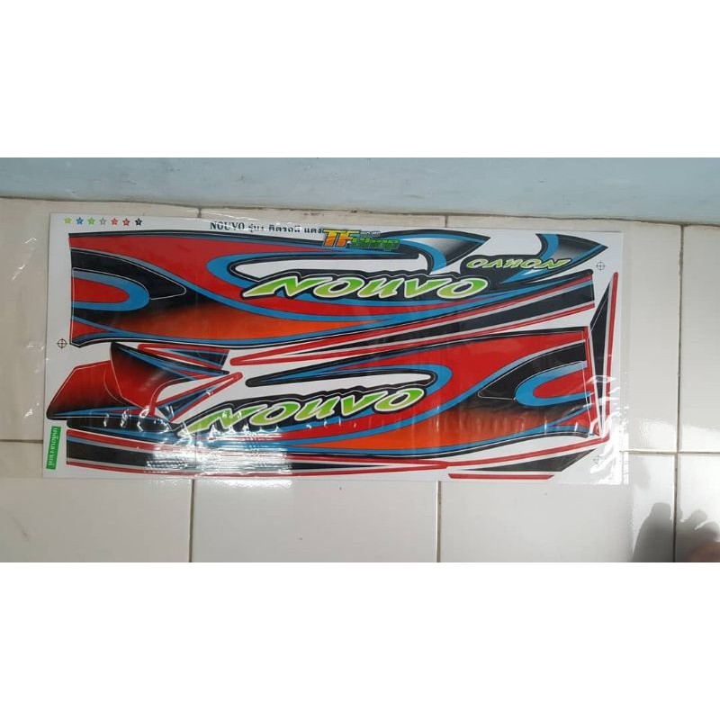 Jual Striping Nouvo Lele Tribal Merah | Shopee Indonesia