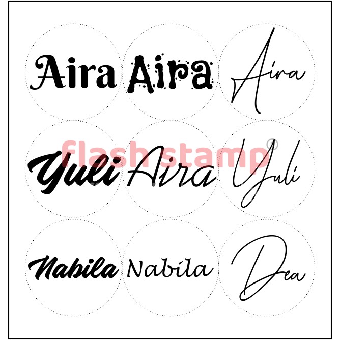 Jual Stempel Mini Karakter Custom Nama Emoticon Untuk Anak dan Tanda ...