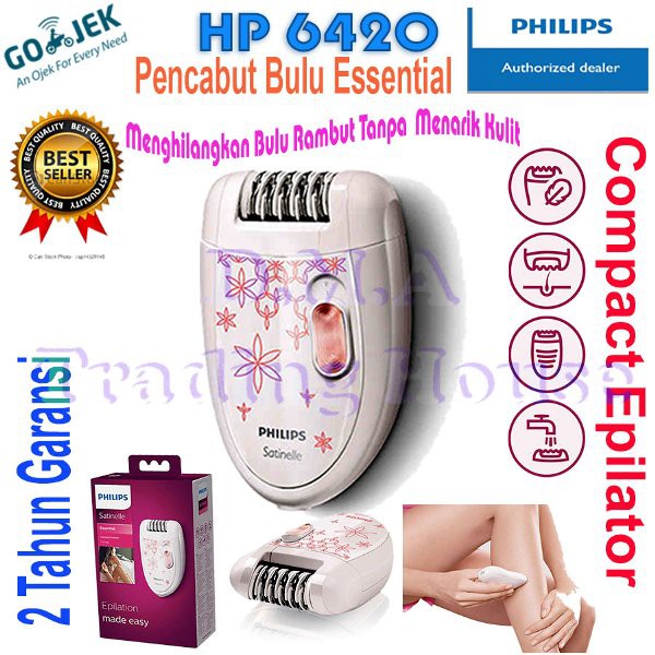 Jual Philips Satinelle HP 6420 Epilator Alat Pencabut / Pencukur Bulu Kaki | Shopee Indonesia