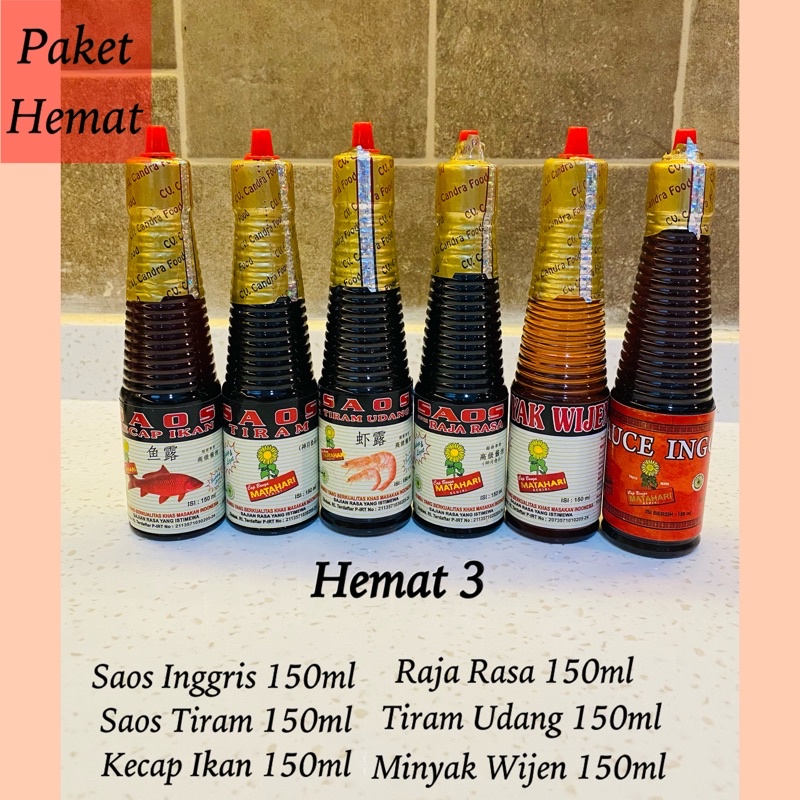 Jual PAKET HEMAT 3 | CAP BUNGA MATAHARI | HALAL (6 BOTOL) | Shopee ...