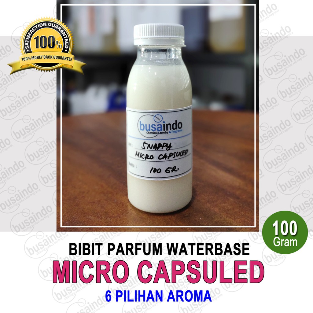Jual MICRO CAPSULE Parfum Waterbase 100 Gram / 5 aroma pilihan | Shopee Indonesia