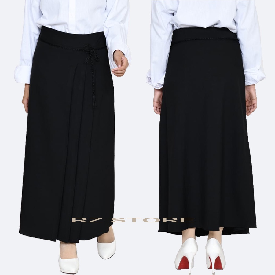 Jual rok hitam kerja kantor wanita panjang polos jumbo dewasa formal ...