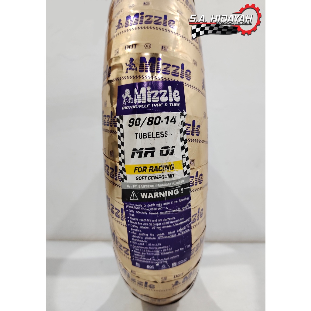 Jual MIZZLE MR01 MR 01 90/80 RING 14 BAN DONAT MATIC BEAT VARIO MIO ...