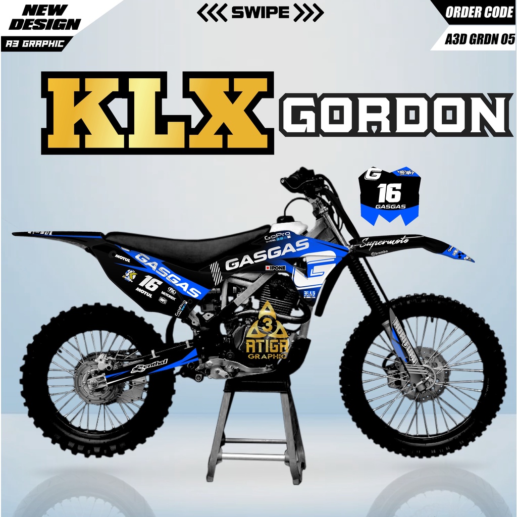 Jual Decal KLX GORDON Supermoto klx lgordon full body decal klx gordon ...