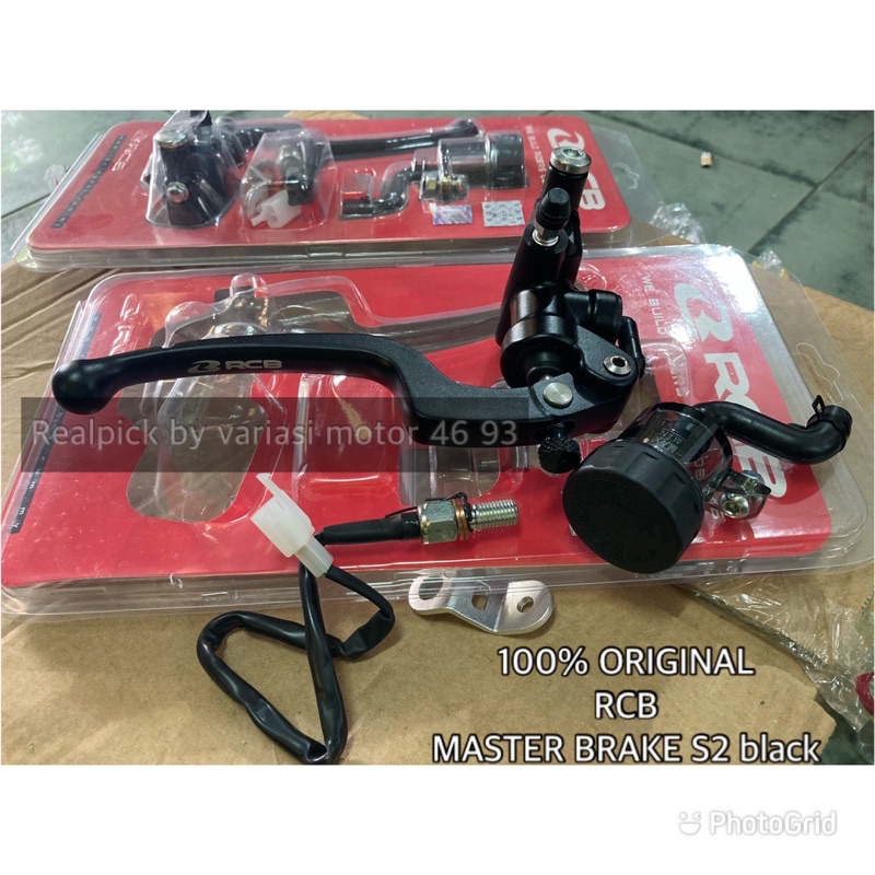 Jual MASTER REM RCB SET S2 RADIAL KANAN KIRI 14MM/ORI RACING BOY BLACK ...