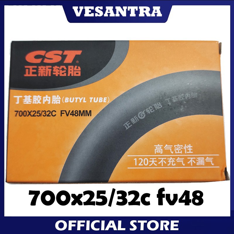 Jual CST Ban Dalam Sepeda 700 x 25-32c FV 48mm Presta Fixie Balap Roadbike | Shopee Indonesia