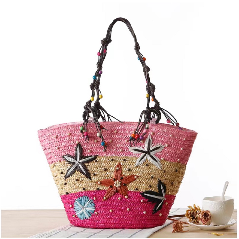 Jual Tas tangan pantai/tas bordir tangan Bohemian/tas bintang laut/tas ...