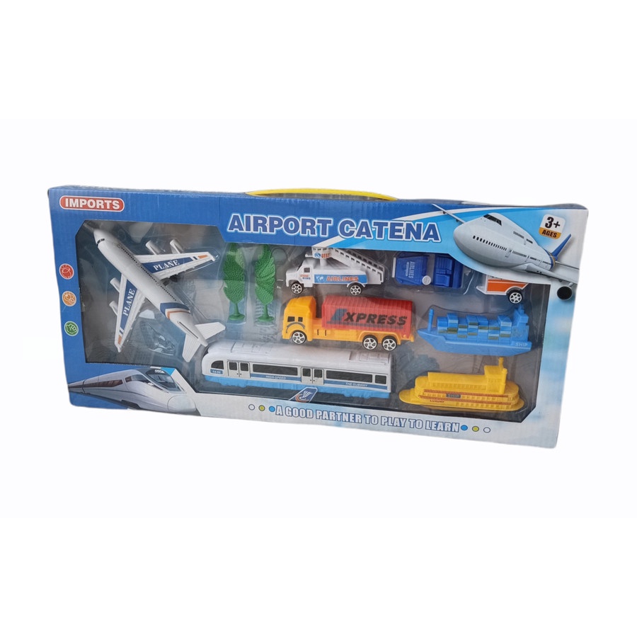 Jual Mainan Playset Bandara Pesawat Airport Mobilization | Shopee Indonesia