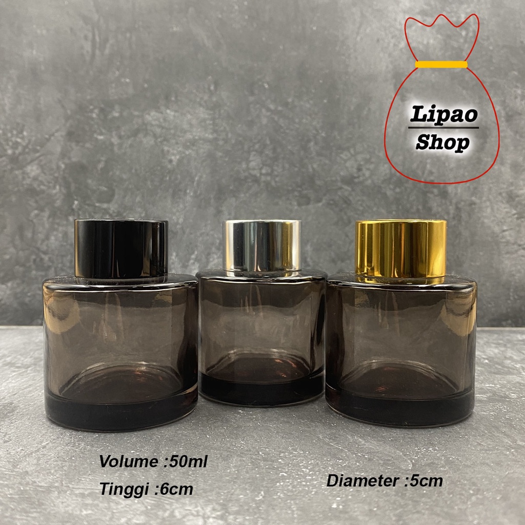 Jual Botol Reed Diffuser 50ml HITAM TRANSPARAN Kaca TEBAL - Aromatherapy Bottle | Shopee Indonesia