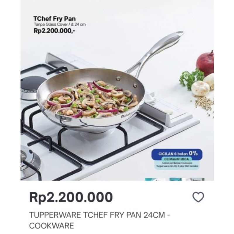 Jual PROMO! TUPPERWARE TCHEF FRY PAN ORIGINAL | Shopee Indonesia