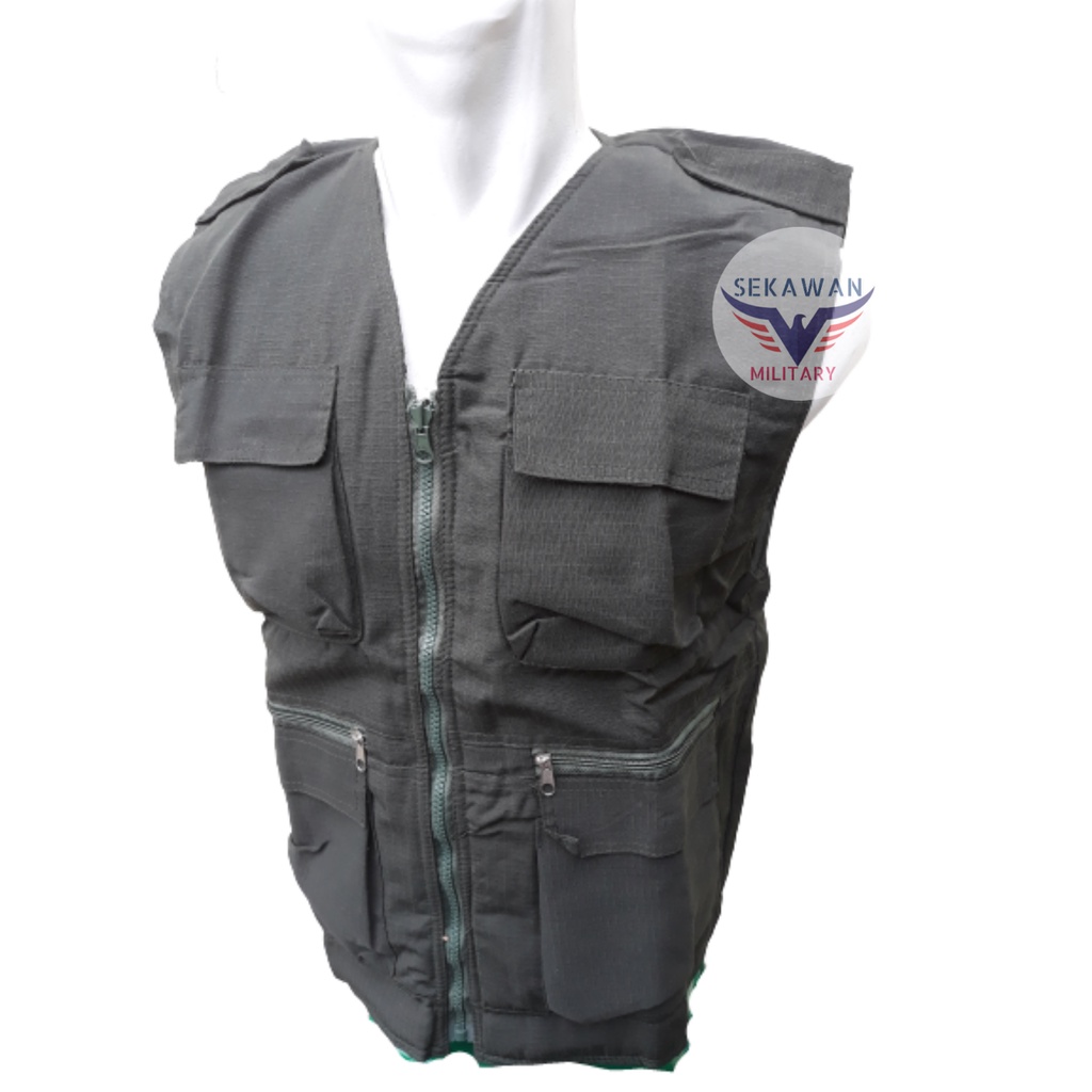 Jual Rompi Lapangan Satgas Rompi Crew Organisasi Hijau Army | Shopee ...