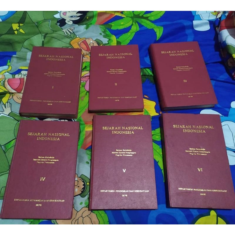 Jual Original Langka Hardcover HC Sejarah Nasional Indonesia Lengkap Jilid 1,2,3,4,5,6 (Buku I ...