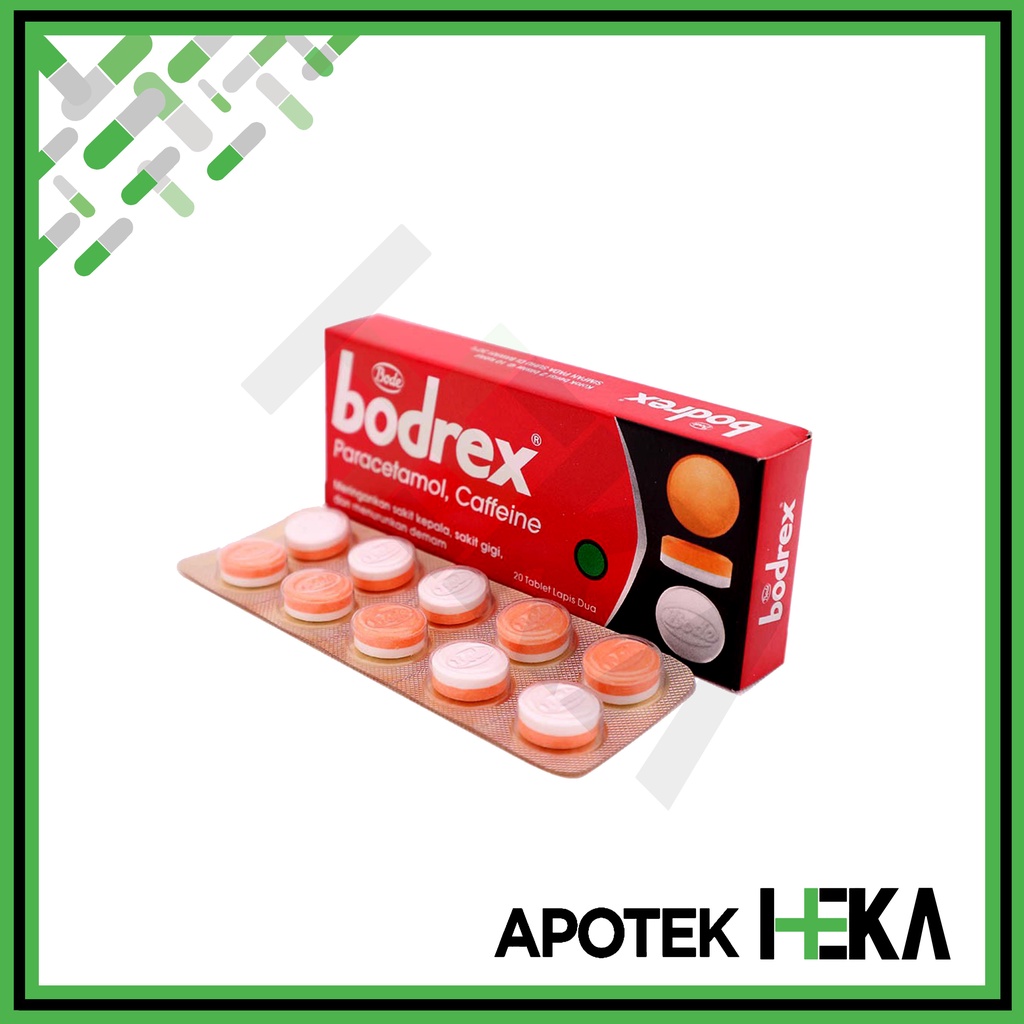 Jual Bodrex Merah isi 20 Tablet - Paracetamol Meringankan Sakit Kepala ...