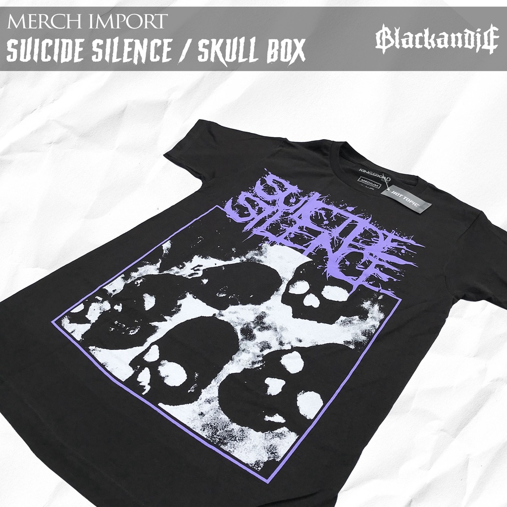 Jual KAOS SUICIDE SILENCE - SKULL BOX | Shopee Indonesia