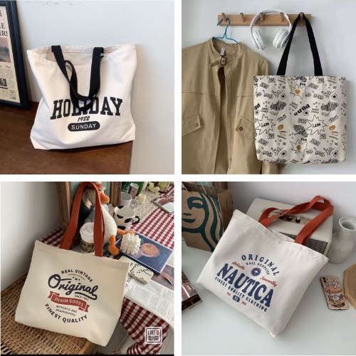 Jual TGS - TOTEBAG BIG varian sablon murah | Shopee Indonesia