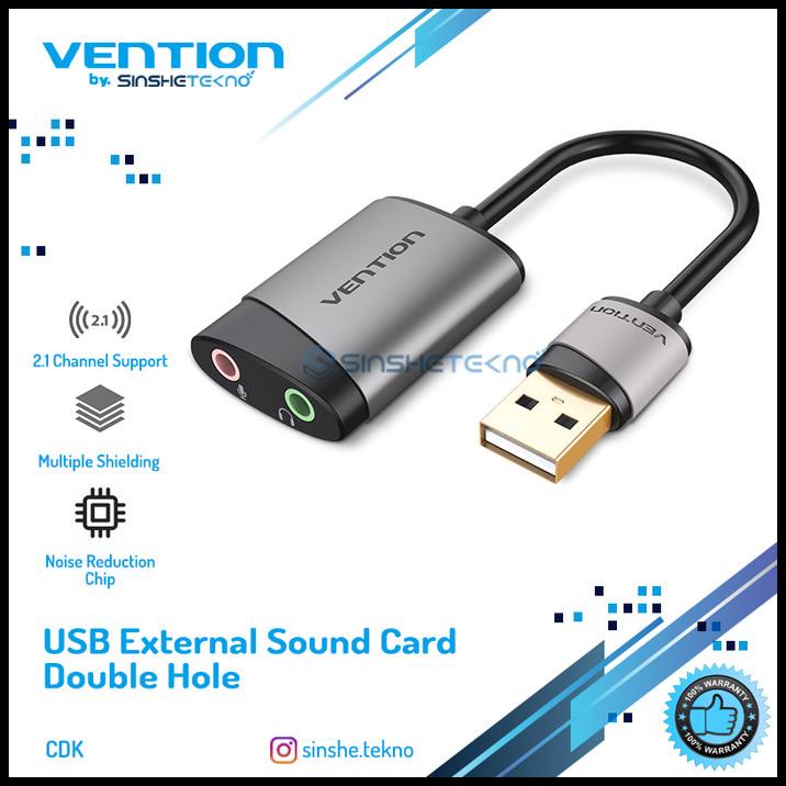 Jual Vention Universal External Usb Sound Card Metal Type | Shopee ...