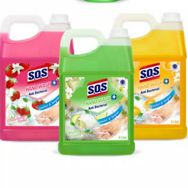Jual SOS HANDWASH Sabun cuci tangan Reffil 4 liter | Shopee Indonesia