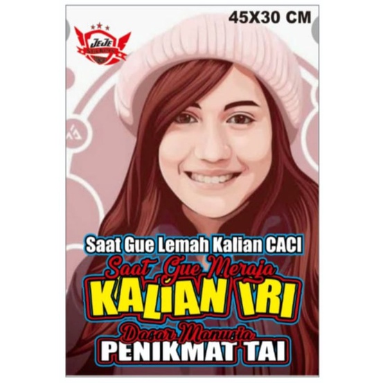 Jual STICKER PRINTING GAMBAR DENGAN KATA-KATA UNTUK KACA ATAU PINTU ...