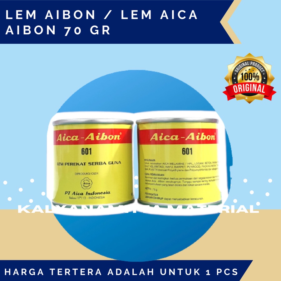 Jual Lem Aibon / Lem Aica Aibon 70 gr / Lem kuning serba guna | Shopee ...