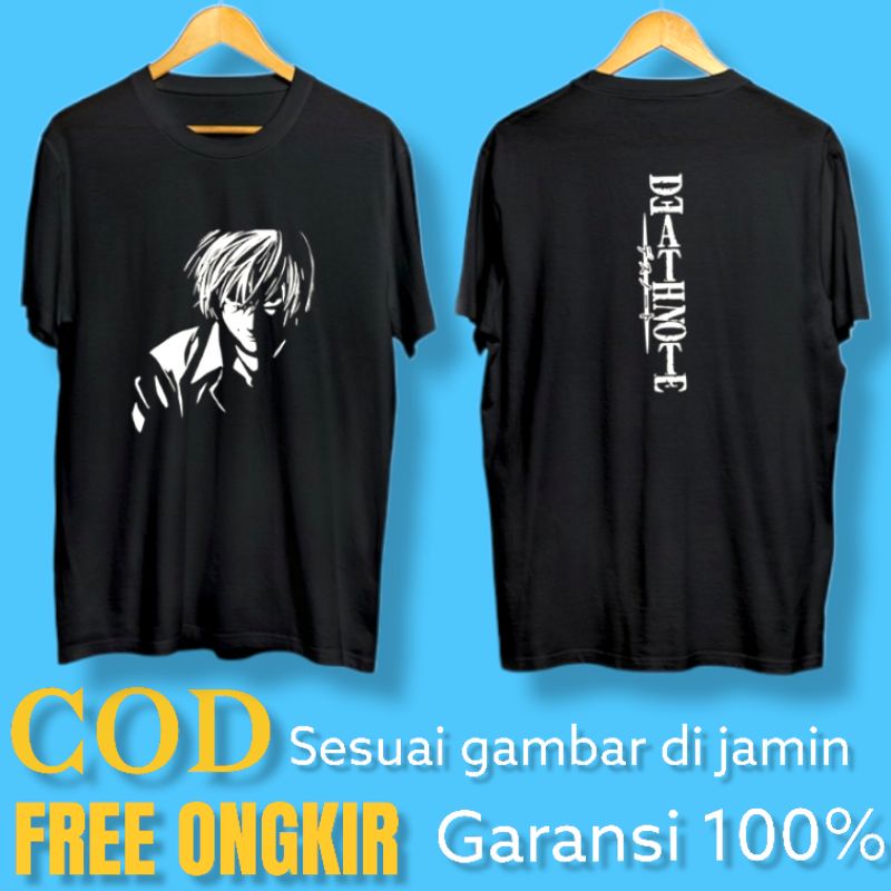 Jual KAOS DEATH NOTE ANIME LIGHT YAGAMI CUTE NEAR CHIBI LIVE ACTION ...