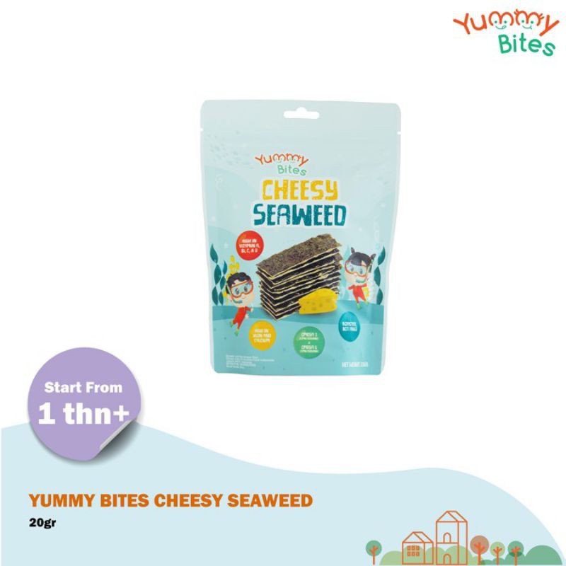 Jual Yummy Bites Cheesy Seaweed / rumput laut / Snack Anak | Shopee ...
