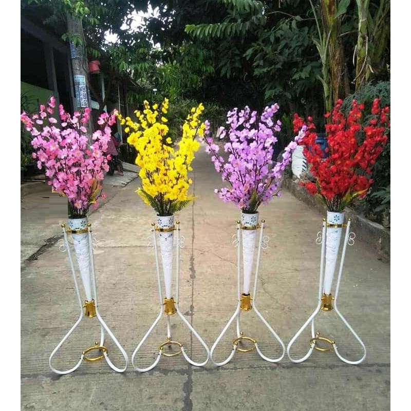 Jual Naindo Vas kerucut Besi (tanpa bunga) tempat bunga imitasir-vas ...