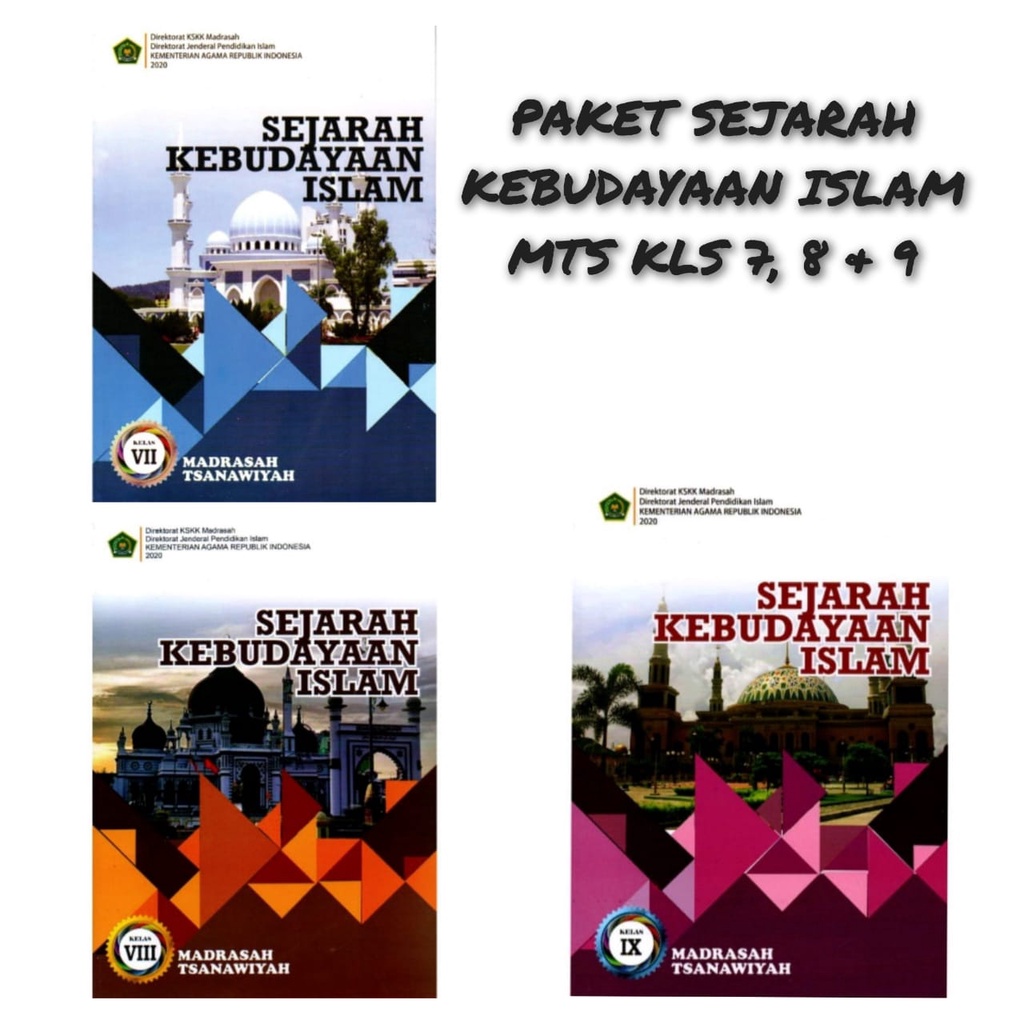 Jual PAKET SEJARAH KEBUDAYAAN ISLAM KELAS 7, 8, 9 MTS KEMENAG | Shopee Indonesia