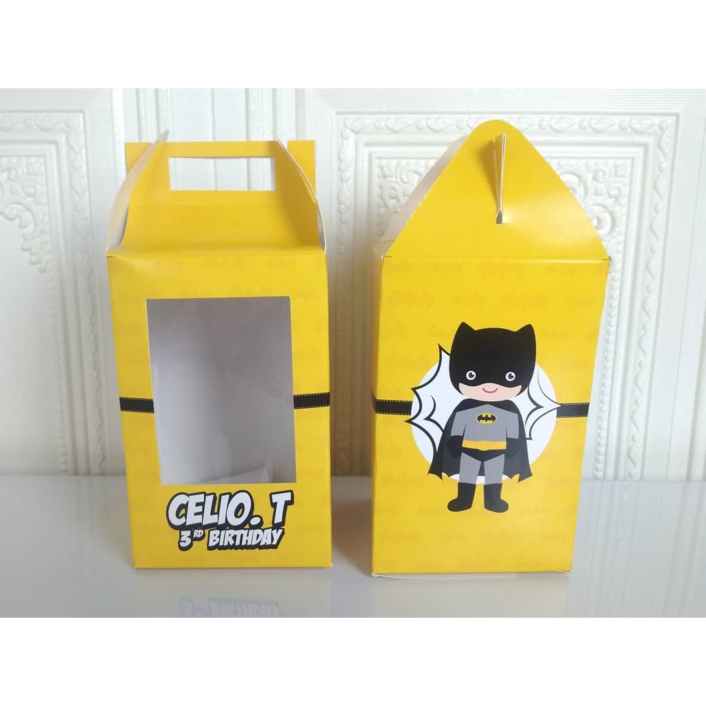 Jual cupcake box batman / cupcake box custom batman / wadah cupcake ...