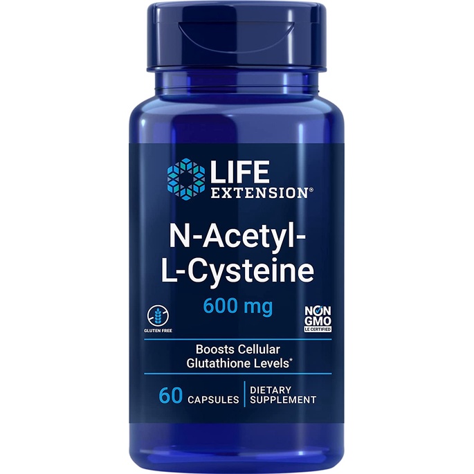 Jual Life Extension NAC 600 mg, 60 Vegetarian Capsules, N-Acetyl-L ...