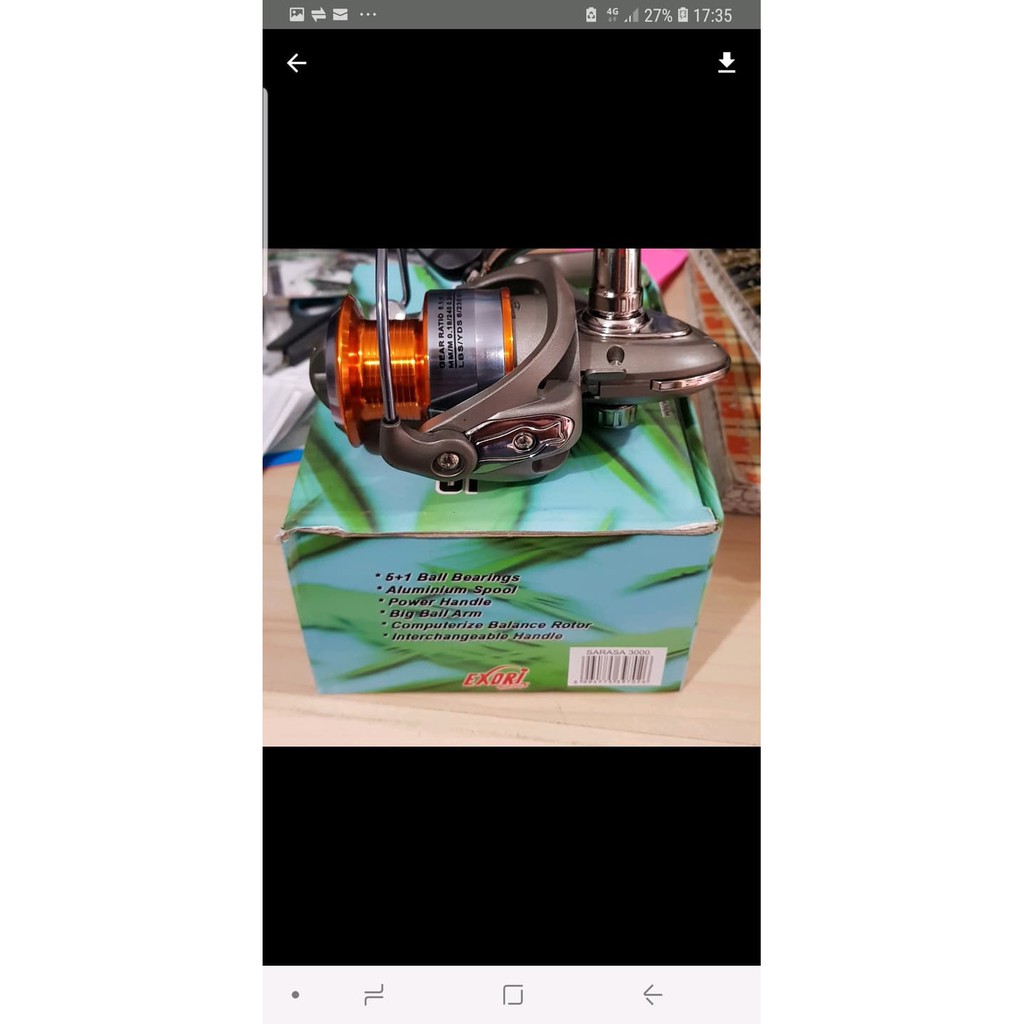Jual reel exory sarasa 3000 | Shopee Indonesia