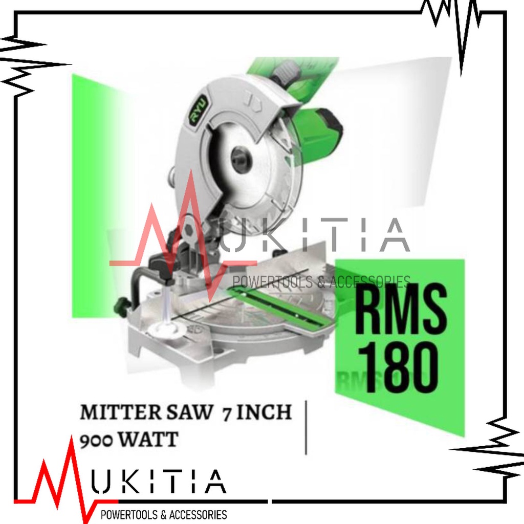 Jual RYU RMS 180 Mitter Saw RMS180 Mesin Potong Alumunium Kayu Mitre ...