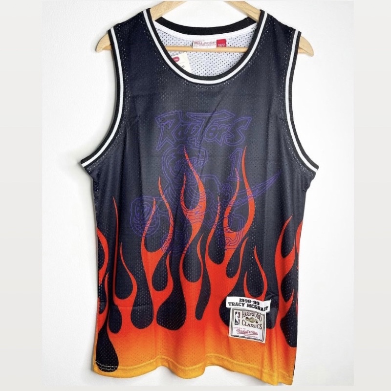 Jual JERSEY BASKET NBA TORONTO RAPTORS FLAME EDITION #1 MCGRADY ...