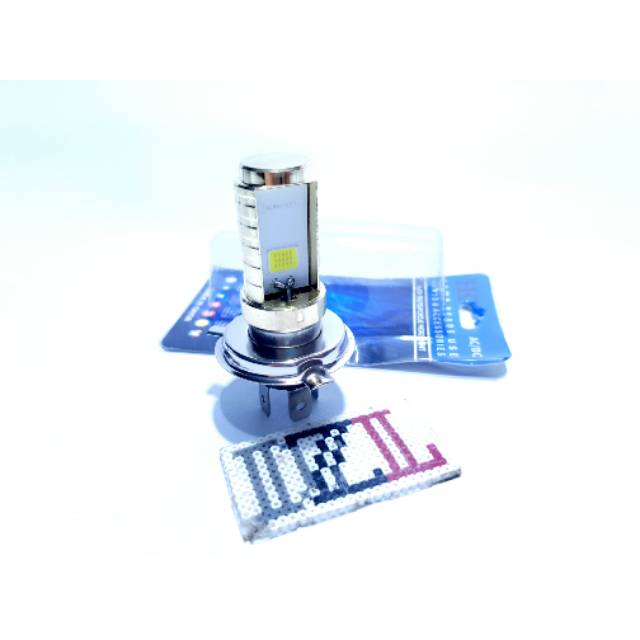 Jual LAMPU UTAMA LED H4 2 SISI MATA MT STAR AC DC VIXION DLL LAMPU DEPAN | Shopee Indonesia