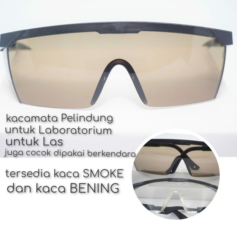 Jual Kacamata Las - Kacamata Laboratorium - Bening Clear | Shopee Indonesia