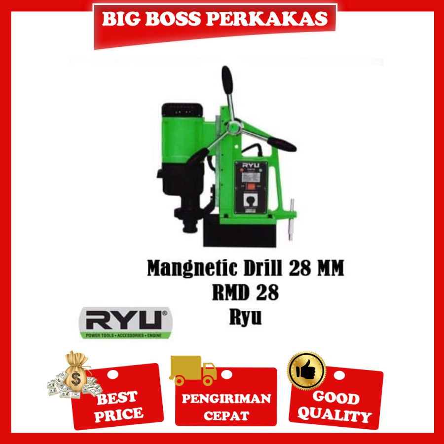 Jual MESIN BOR MAGNET RYU RMD28 RMD 28 MAGNETIC DRILL 28 MM | Shopee ...