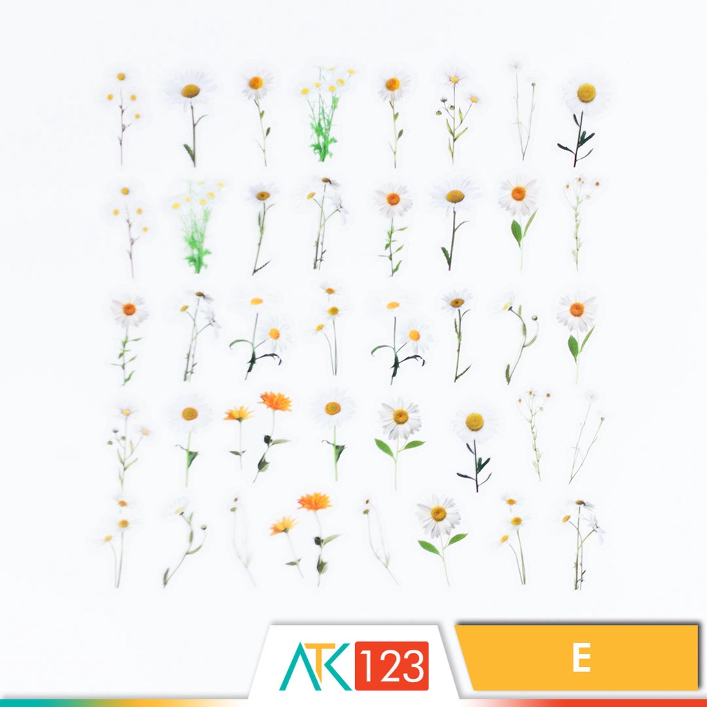 Jual Stiker Estetik Alam / Bunga / Daun / Jamur / Nature / Floral ...