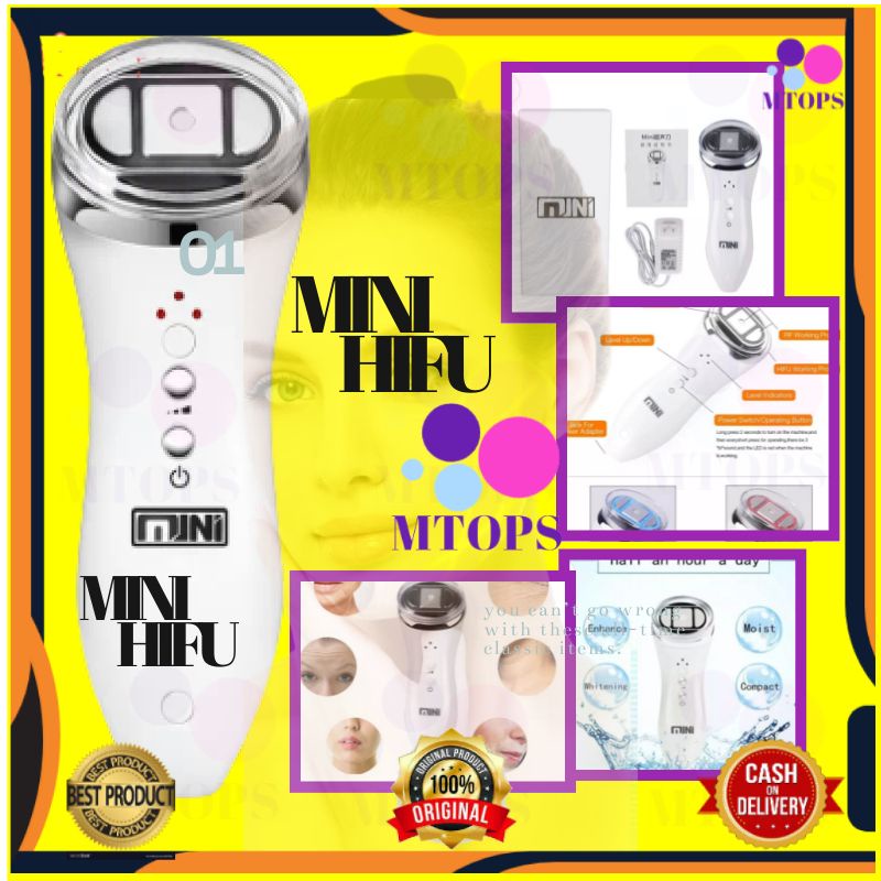Jual ALAT TERAPI ULTRASONIC MINI HIFU pengencang penghalus kulit wajah ...