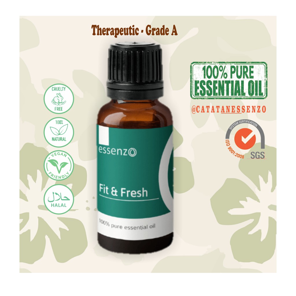 Jual Essenzo Fit & Fresh Atasi Migran Rasa Lelah Stres Essential Oil Minyak Essensial Atsiri ...