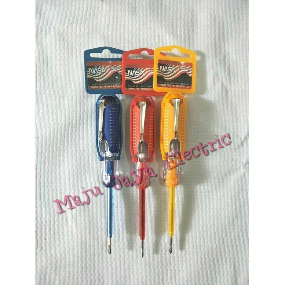 Jual Tespen Test Pen Obeng TestPen Bolak Balik 100-500 V Volt ...