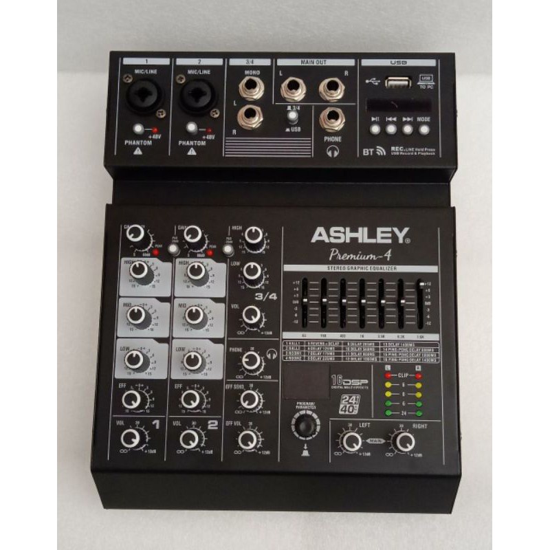 Jual Mixer Audio 4 Channel Ashley Premium 4 Original Bluetooth Soundcard | Shopee Indonesia
