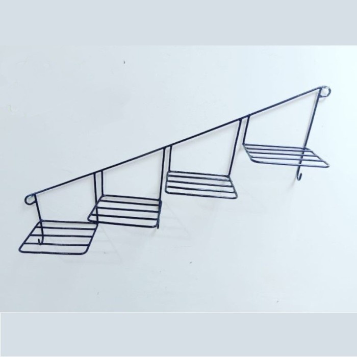 Jual Rak Bunga Besi Tempel Dinding / rak pot dinding anak tangga ...