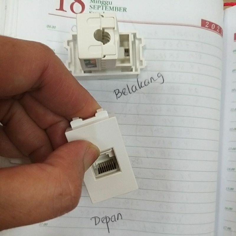 Jual SOKET MODUL LAN CAT6 UTP COCOK DIPASANG DI FRAME PANASONIC ...